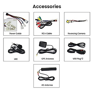 Android 11 Car Stereo Double Din for Toyota Corolla 2009 2010 2011 2012, 9 Inch Car Radio Built in Car-Play Android Auto GPS Navigation IPS Touchscreen Support BT FM AM, 2GB RAM 32GB ROM