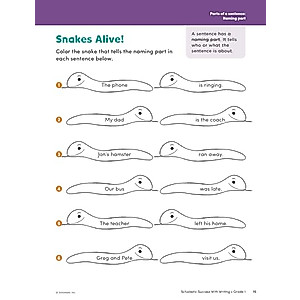 Scholastic Success with Writing Grade 1 Workbook