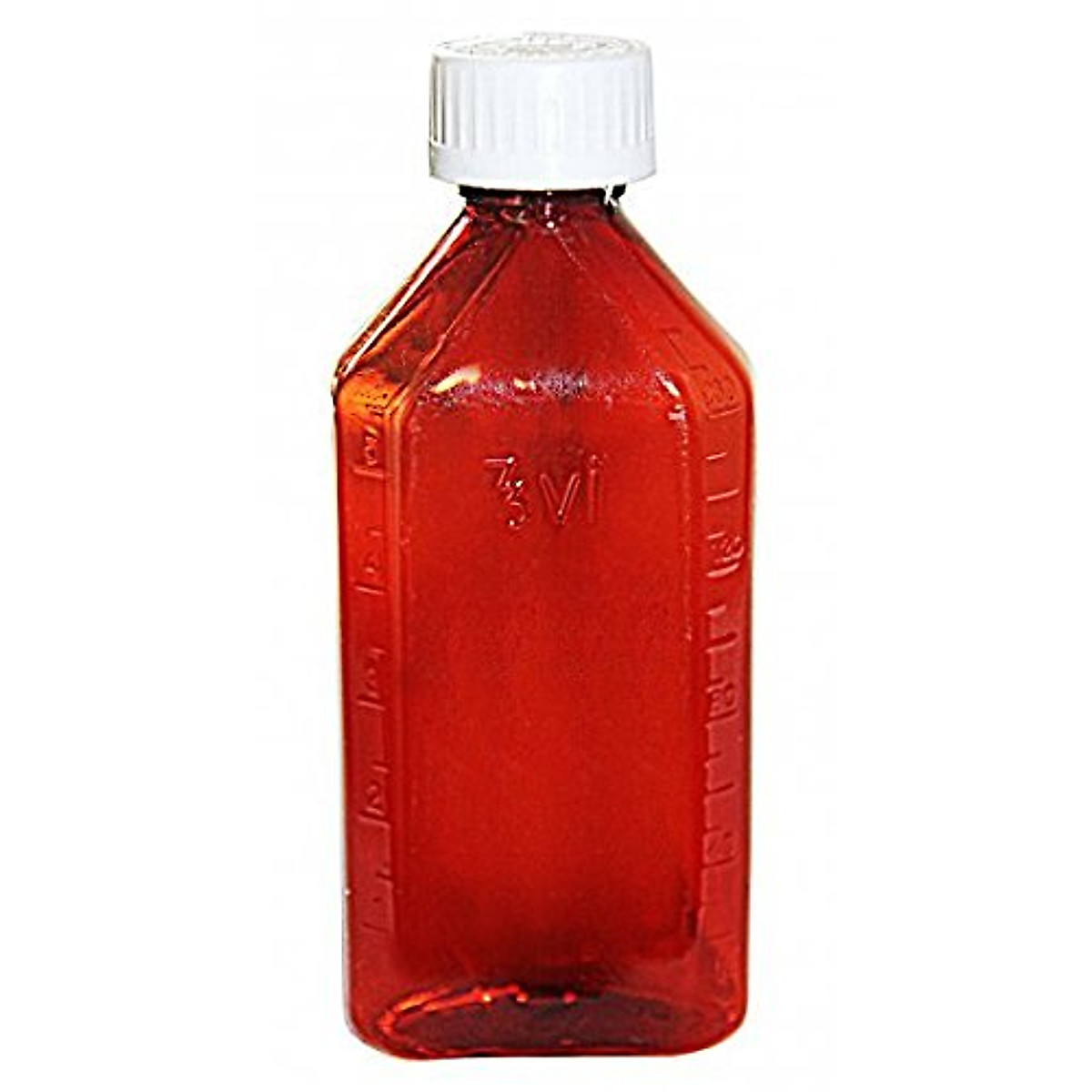 Amexdrug Oval Plastic Bottles - 8 oz - Amber - Child Resistant Caps - 12 pcs (Medicine Bottle, Pharmacy Bottle, Liquid Medicine)