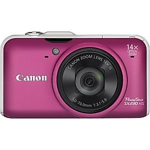 Canon PowerShot SX230 HS 12.1 Megapixel Compact Camera - Red. POWERSHOT SX230 HS RED 12.1MP 14X OPT ZOOM 3IN LCD 1080P HD VIDEO CAMERA. 3' LCD - 14x Optical Zoom - Optical (IS) - 4000 x 3000 Image - 1920 x 1080 Video - QuickTime MOV - HDMI - PictBridge