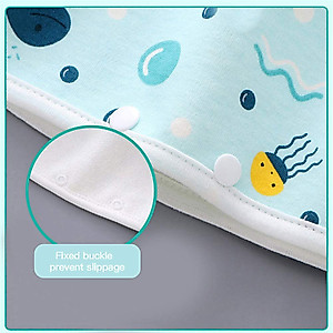 Toddler Waterproof Training Pants Cloth Diaper Skirts for Baby Boy Girl Night Time Sleeping Bed Clothes for Potty Training… (Blue)