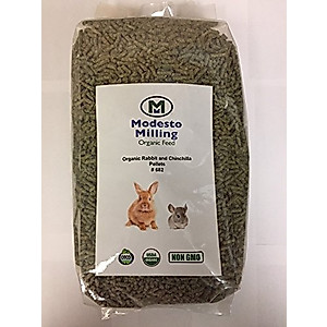 Modesto Milling Organic, Non GMO Rabbit & Chinchilla Pellets,10 lbs; Item# 682