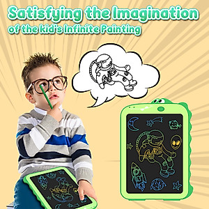 Valentines Day Gifts for Kids LCD Writing Tablet for Kids Toys 8.5" Toddler Toys Learning Drawing Board Dinosaur Toys for 3 4 5 6 7 Year Old Boys Girls Birthday Gifts Idea Light Doodle Pad