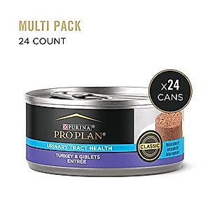 Purina Pro Plan Urinary Tract Cat Food Wet Pate, Urinary Tract Health Turkey and Giblets Entree - (24) 5.5 oz. Cans