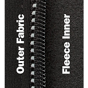 AERO|TECH|DESIGNS | Men's USA Classic Thermal Fleece Unpadded Workout Tights | Black | Tall Fit | Large