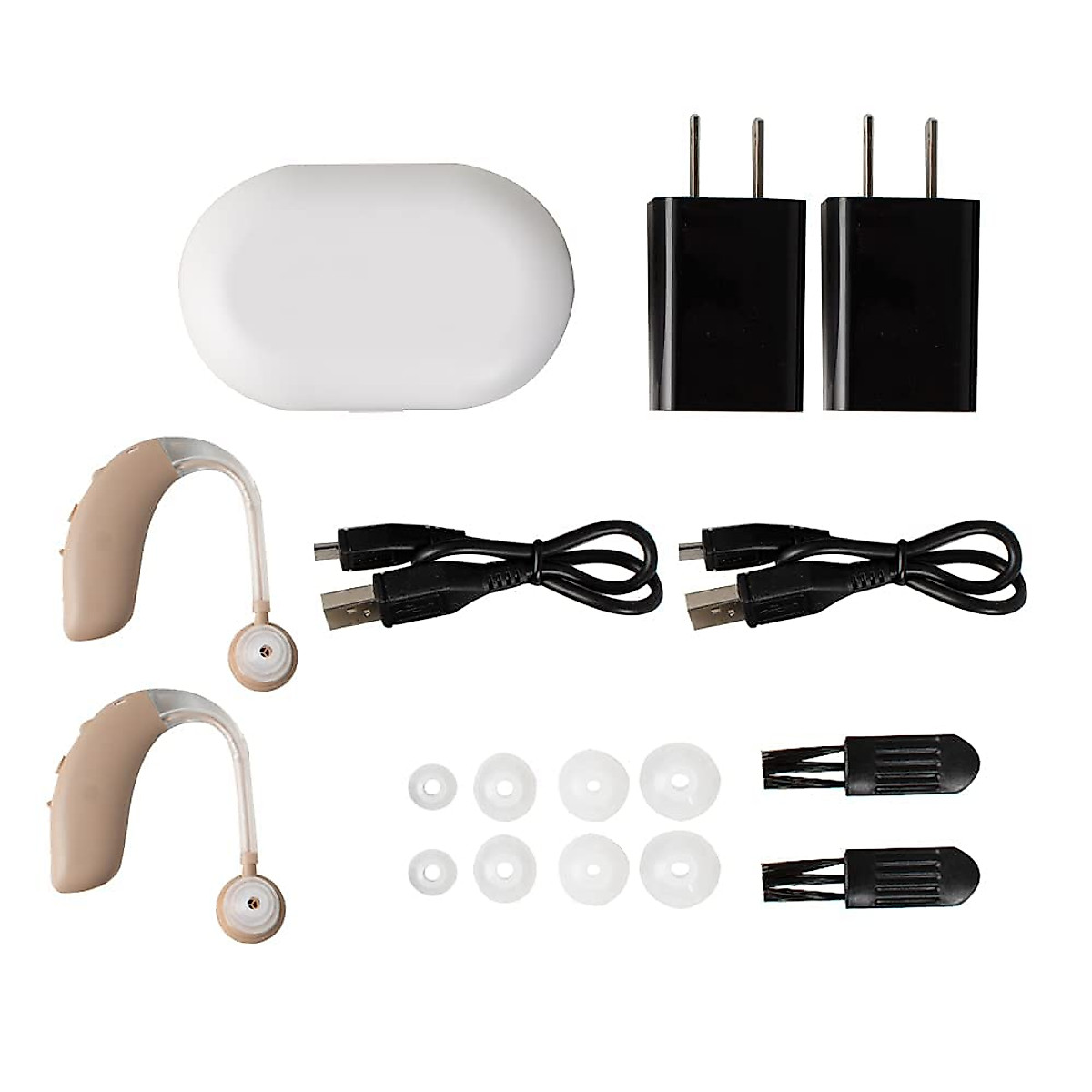 vinmax Hearing A𝐢d, Rechargeable Digital Hearing A𝐦pl𝐢f𝐢ër with Noise Cancelling, Volume Control Functions