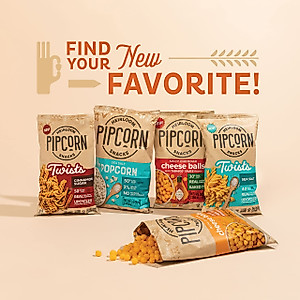 Heirloom Mini Popcorn Variety Pack by Pipcorn - Sea Salt and Truffle 4.5oz 6pk - Healthy Snacks, Gluten Free Snacks, Snack Variety Packs, Heirloom Corn, Salty Snacks, Black Truffle