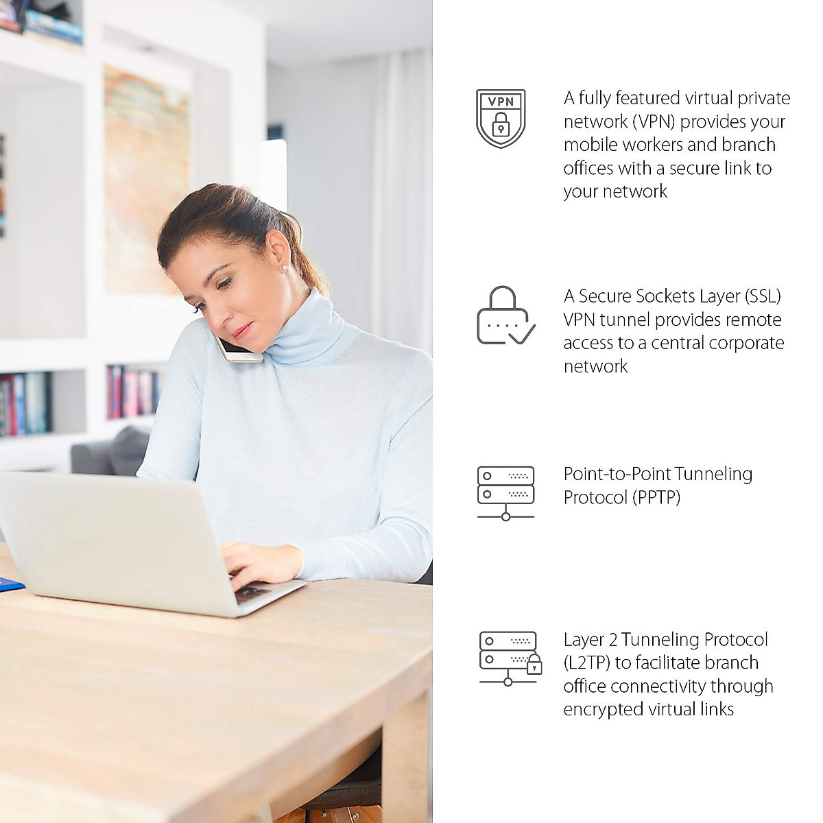 D-Link VPN Router, 8 Port Gigabit with Dynamic Web Content Filtering (DSR-250)