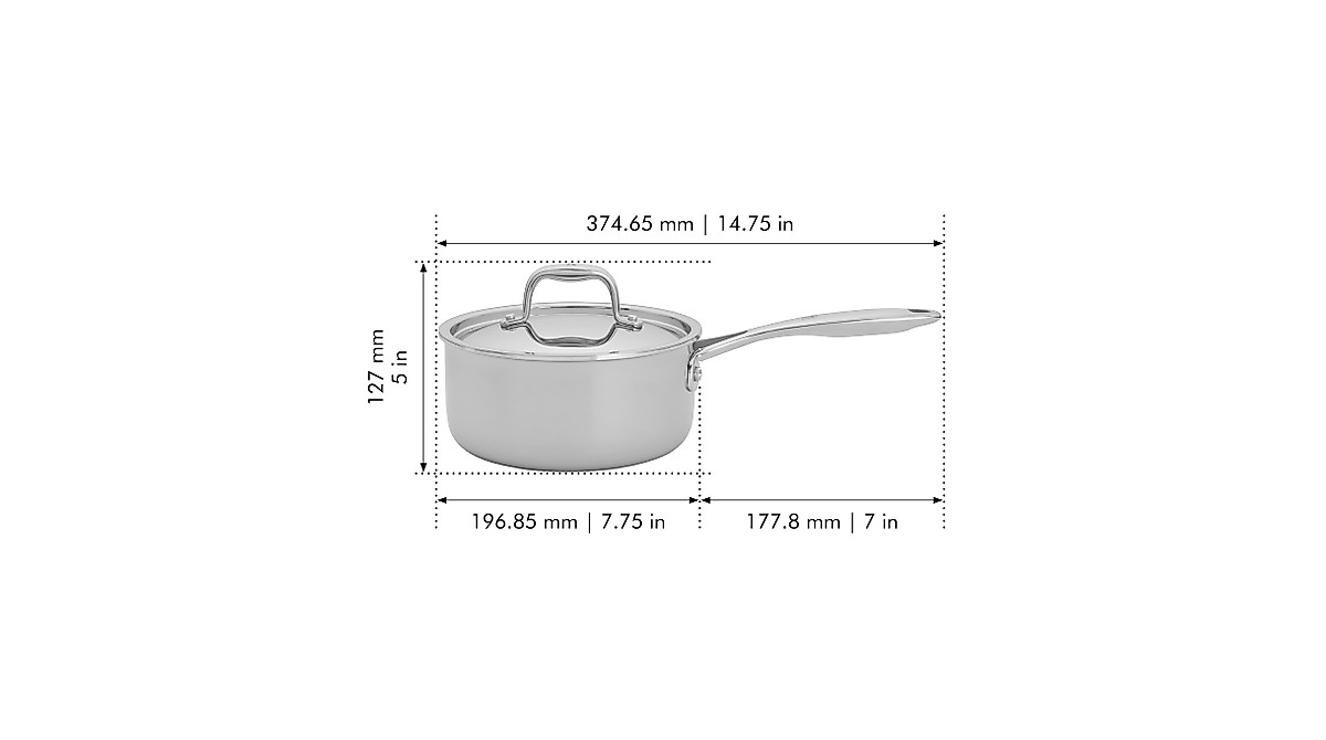 HENCKELS Clad Impulse 10-Pc Stainless Steel Cookware Set