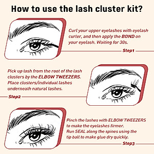 Anime Lashes Individual Manga Eyelashes Natural Look Lashes Wispy Clear Band Strip Eyelashes Spiky Korean Style Lashes Pack by Goddvenus (8 Pairs 4 Styles)