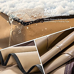 PatioGem Patio Furniture Covers Waterproof Heavy Duty for Winter, 86”Lx44”Wx27.8”H Patio Furniture Set Covers, Outdoor Furniture Covers For Patio Furniture, Outdoor Table Covers Waterproof Rectangle