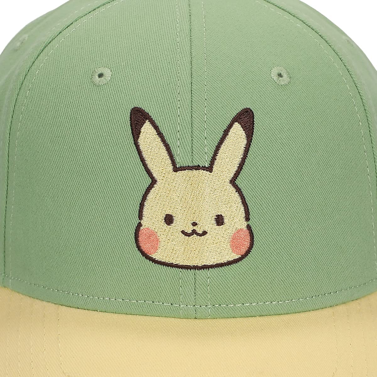 Pokemon Chibi Pikachu Women's Green Baseball Cap