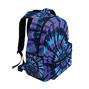 ALAZA Tie Dye Bule Unisex Schoolbag Travel Laptop Bags Casual Daypack Book Bag