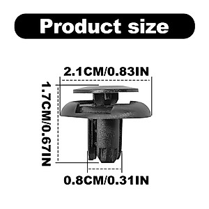 30pcs Fender Liner Clip, Nylon Splash Shield Bumper Retainer Clips Compatible with Honda Acura Accord Civic CRZ Fit Insight Odyssey Passport Pilot Ridgeline ILX Mdx RDX RLX TLX Tsx 91512-SX0-003