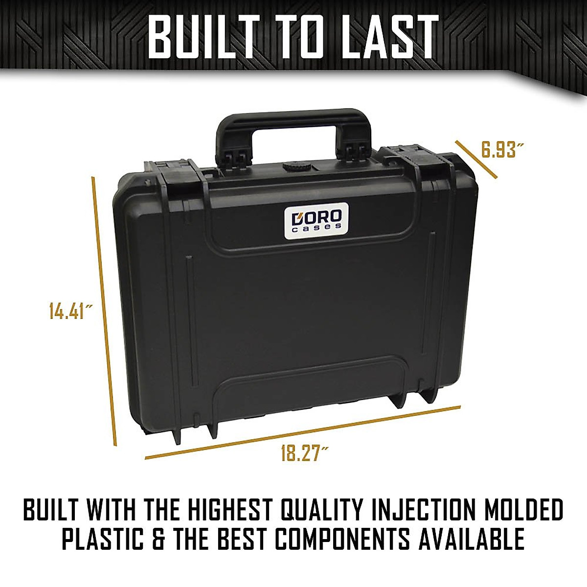 MyCaseBuilder Doro Cases Heavy Duty Hard Drive Storage Case – Protector Travel Carrying Case - Foam Insert Fits 12 x 3.5-Inch PATA/SATA Hard Drives