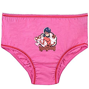 Miraculous Girls' Ladybug Underwear Pack of 5 Size 10 Multicolored