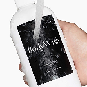 MOIIKKO 32oz Refillable Shampoo and Conditioner Dispenser Bottles - Set of 3 Empty Shampoo Conditioner Body Wash Dispenser with 8 Waterproof Labels