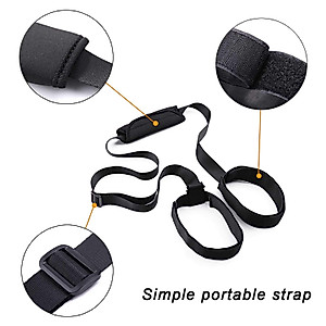 XccMe 2 Pack Adjustable Kick Scooter Shoulder Strap Kick Scooter Carrying Strap Universal Folding Chair Strap- No Further Damage to Your Back! (Chair Not Included， No Scooter)