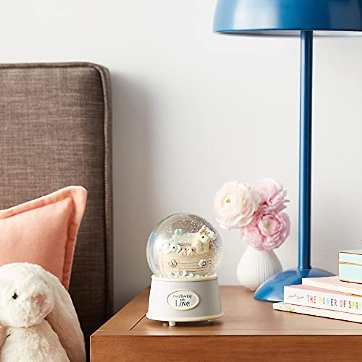 Precious Moments Overflowing with Love Noah's Ark Musical Resin Nursery Decor Snow Globe 173432