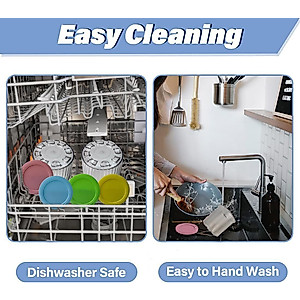 Ice Cream Pints Cup,Creami Pint Containers with Lids for Ninja Cream Pints,Creami Pints Kitchen Accessories,for NC301 NC300 NC299AMZ Series Ice Cream Maker,Dishwasher Safe