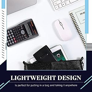 2 Pack Scientific Calculator 2 Line Fraction Calculator with Protective Hard Cover and Battery Basic Math Calculator Chemistry Calculator Black Financial Calculator for School Business