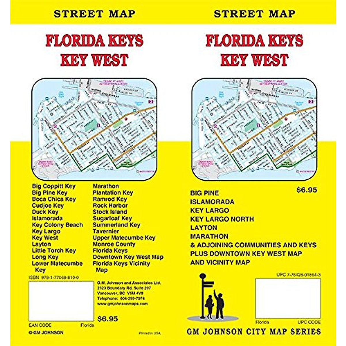 Florida Keys / Key West / Upper & Lower Keys, Florida Street Map