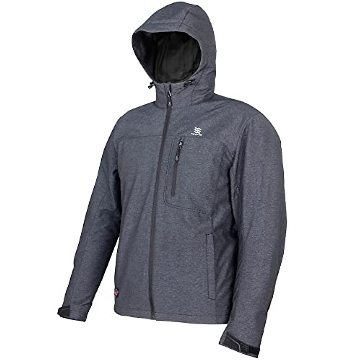 Fieldsheer Adventure - Men's Electric Heated Jacket with Battery - Heather Grey, 2X-Large