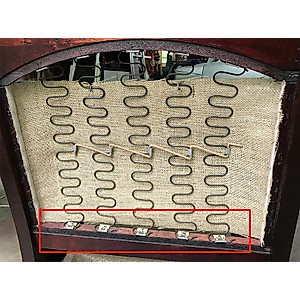 Czsycdsf 50 Pcs Sofa Spring Repair Clips S Clip with Plastic Wrap for Furniture Chair Couch Sofa Upholstery Spring Replacement Repair