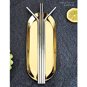 Sunwinc Reusable Metal Straws in Bulk 100 Pieces,8.5'' x 6mm Stainless Steel Straws for 20oz 30oz Tumbler Yeti Cup,Curved Bent Metal Drinking Straws Bulk For Wholesale (100pcs All Bent -8.5" Silver)