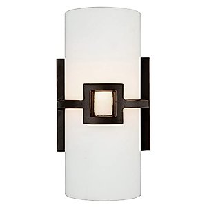 Design House 514604 Monroe 1 Light Wall Light, Oil Rubbed Bronze , Gray