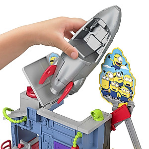 Fisher-Price Imaginext Preschool Toy Minions The Rise of Gru Gadget Lair Playset with Otto Figure for Pretend Play Kids Ages 3+ Years