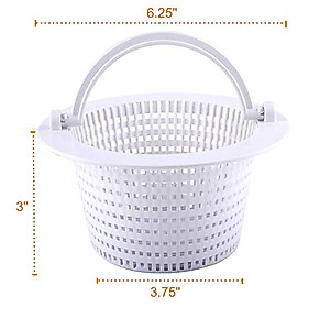 Wadoy Above Ground Pool Skimmer Basket, 𝟐 𝐏𝐚𝐜𝐤𝐬 Pool Filter Baskets Replacement Compatible with Hayward SP1091WM, Compatible with Pentair HydroSkim 513330