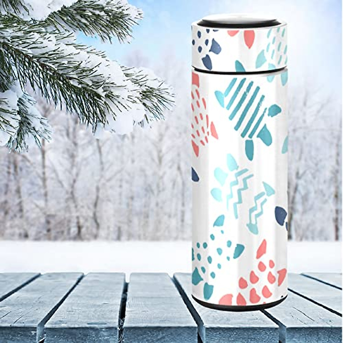 CaTaKu Small Water Bottle 12 oz, Cartoon Turtle Insulated Water Bottle for Water Coffee Tea Stainless Steel Flask Thermos Bottle Reusable Wide Mouth Vacuum Travel Mug