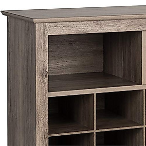 60 inch Shoe Cubby Console, Drifted Gray