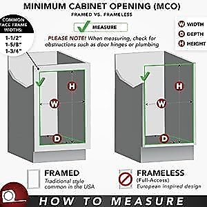 Lemans II Set 2-Shelf Lazy Susan with Soft-Close for Blind Base Corner Cabinets (884 sq. Model 50, Tray Size: 18", Swings Right)
