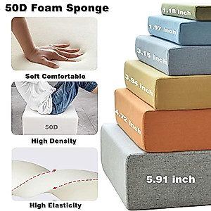 Gmsqj Custom Bench Cushions,Personalized Size Bench Pad with Non-Slip Bottom,Indoor/Outdoor Thickened Foam Furniture Cushion for Garden Patio Bench,Bay Window,50D High Elastic Sponge Filling