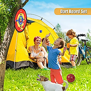 14" Dart Board for Kids, Basketball Hoop for Kids Toddlers, Sports & Outdoor Play Easter Gift Toys for Kids for 3 4 5 6 7 8 9 10 11 12 Year Old Boys Girls, Party Favors for Birthday