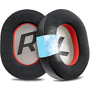 SOULWIT Cooling Gel Earpads Replacement for Plantronics BackBeat Pro 2, Voyager 8200 UC Headphones, Ear Pads Cushions with High-Density Noise Isolation Foam (Black+Red)