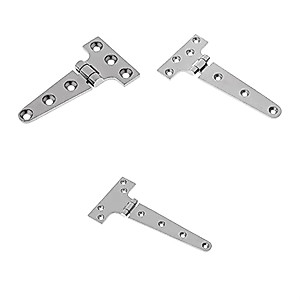 T-Hinge,Metal Tee Hinge, 2pcsT Hinges, Gates, Thicker Hinges, Heavy Duty Hinges for Wooden Fences, Sheds, Wooden Boxes, Garden Gates, Cabins, Warehouse Doors