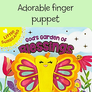 God's Garden of Blessings - Finger Puppet Board Book for Easter Basket Stuffer, Christmas, Baptisms, Birthdays Ages 0-4 (Little Sunbeams)