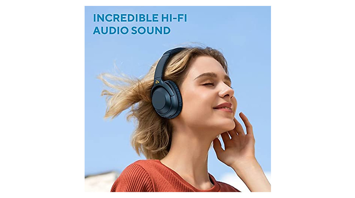 Ankbit Noise Cancelling Headphones - 90H Wireless Playtime