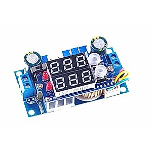 5A Buck Converter, KNACRO Voltage Regulator Board DC 6-36V Down to 1.25-32V 5A CC CV MPPT Solar Controller Module 24v to 12v 5v for Car Power Supply