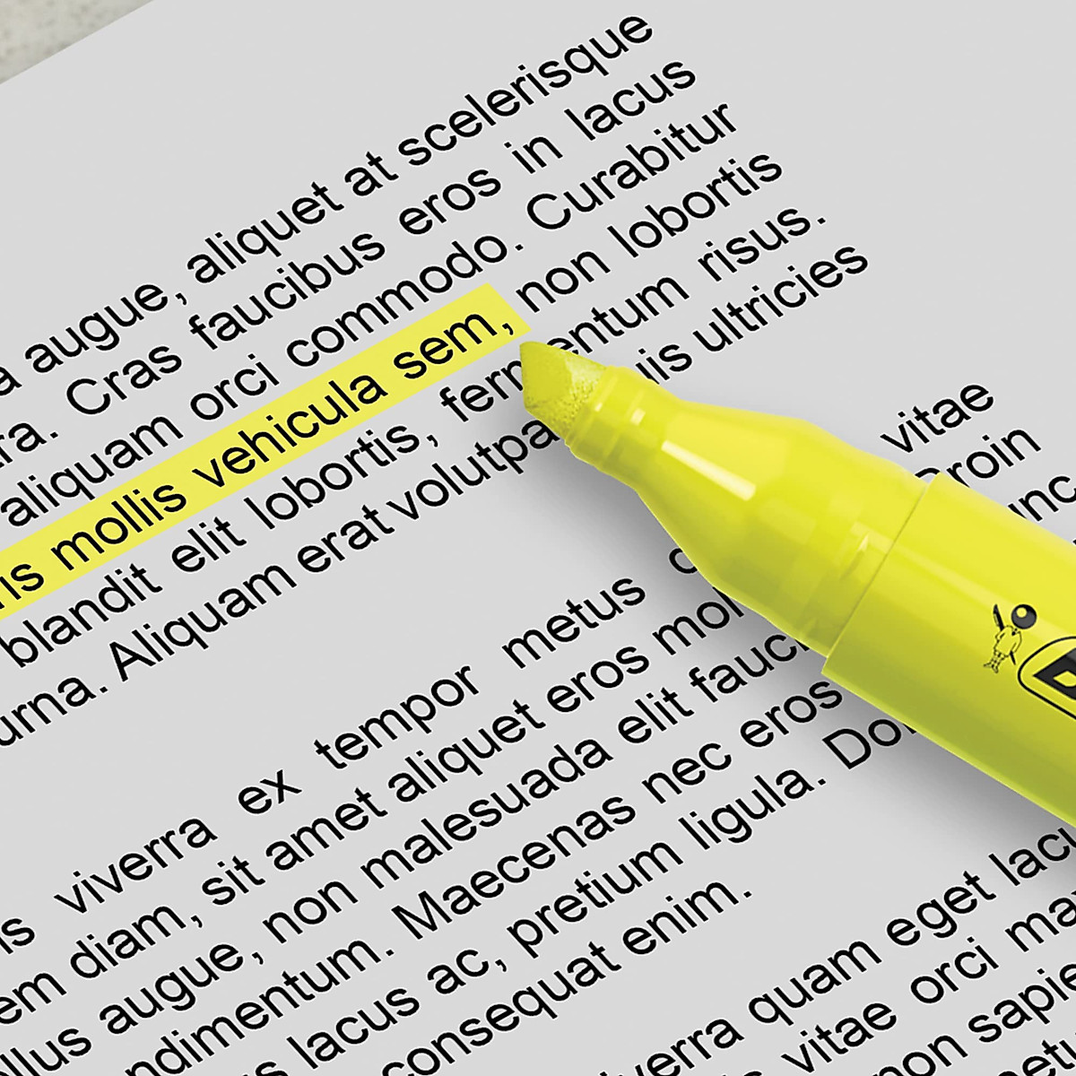 BIC Brite Liner Highlighter with Rubber Grip, Chisel Tip, Assorted, Pack of 4 - BLMGP41-A-AST