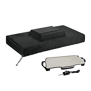 Beautyflier Electric Griddles Dustproof Cover Compatible with Presto Electric Griddle, Protective Case for Most Griddle, Antistatic Protector Covers, Durable and Long-Lasting (Cover Only)