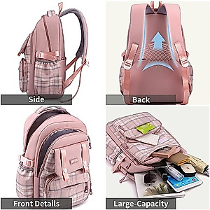 iwhgrmp Casual Backpack Large Capacity Lightweight Daily Use Cute Aesthetic Travel Backpacks Trendy Laptop Daypacks (Purple)