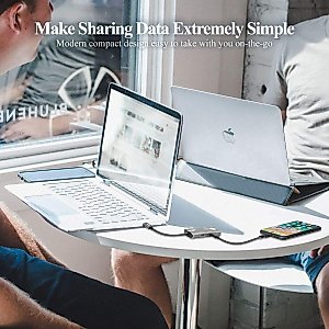 SIIG USB C Hub, 2X USB-C, 2X USB 3.1 with 10Gbps Data Transfer, Plug-n-Play for MacBook, PC, Laptop, Windows/MacOS (JU-H40G11-S1)