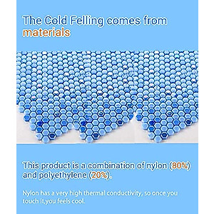 Marchpower Cooling Cotton Blue Blanket (Queen/Full Size) and Gray Pillowcase (Standard)