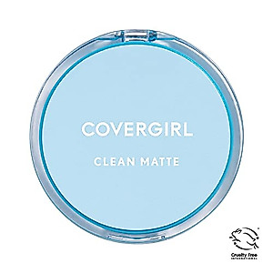 COVERGIRL Clean Matte Pressed Powder, Medium Light 535, 0.35 Oz, Pack of 1 (Packaging May Vary)