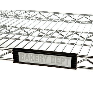 Focus Foodservice FSHELF3B Shelving Bin Marker - 3"L Snap Over | Set of 4