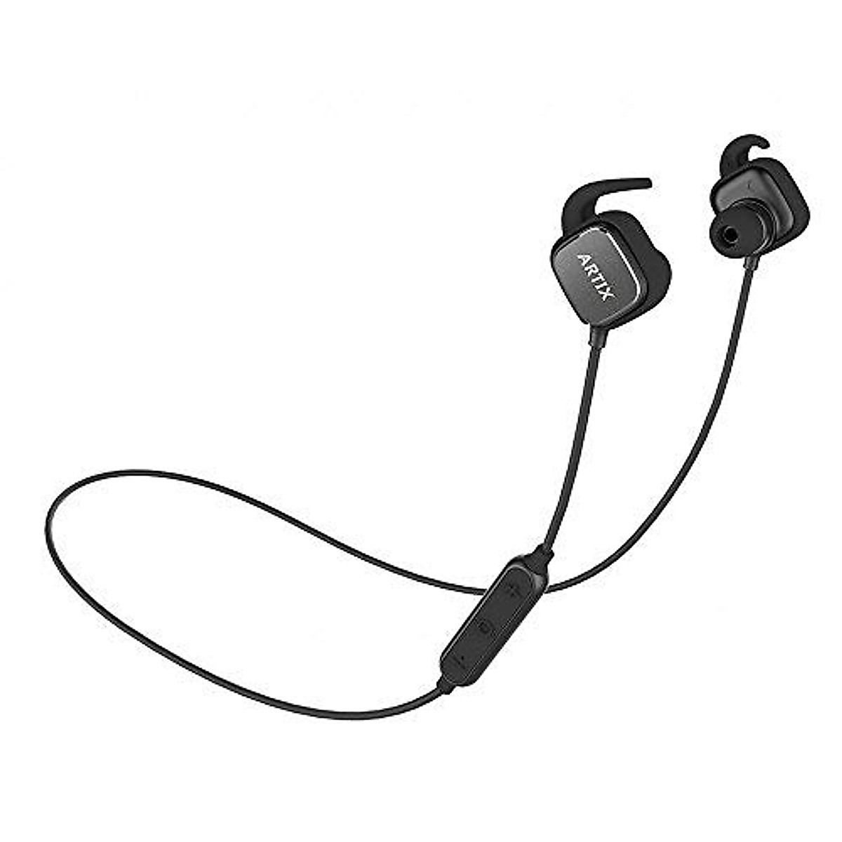 ARTIX Neckband Bluetooth Headphones with Mic - Wireless Sport Earbuds, Bluetooth Wireless Earbuds with Earhooks, Bluetooth Earbuds with Ear Hook, Running Earbuds, Neck Bluetooth Headphones Microphone